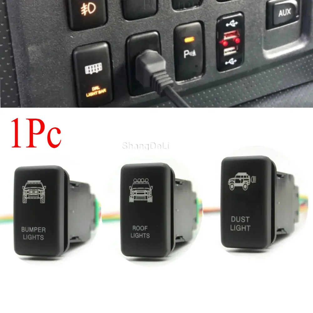 1-Pc-Car-Bumper-Roof-Lights-Dust-Rock-Windshiled-Switch-Button-For ...