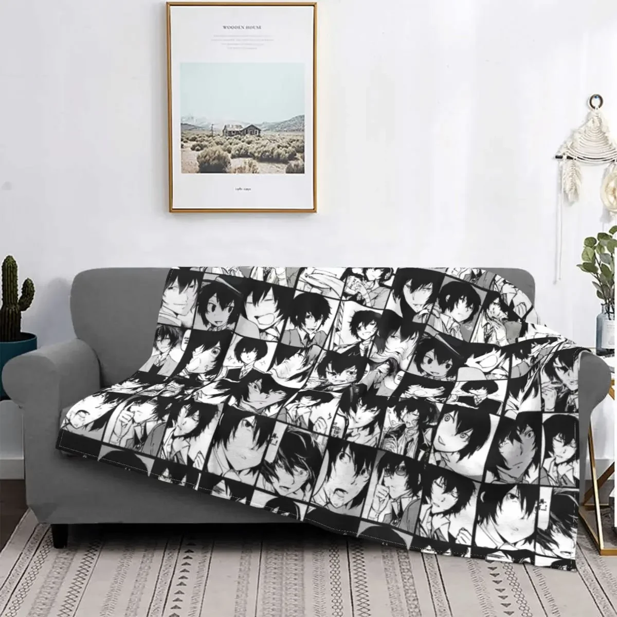 Dazai-Manta-de-Collage-para-ropa-de-cama-colchas-de-sof-ultrasuaves ...