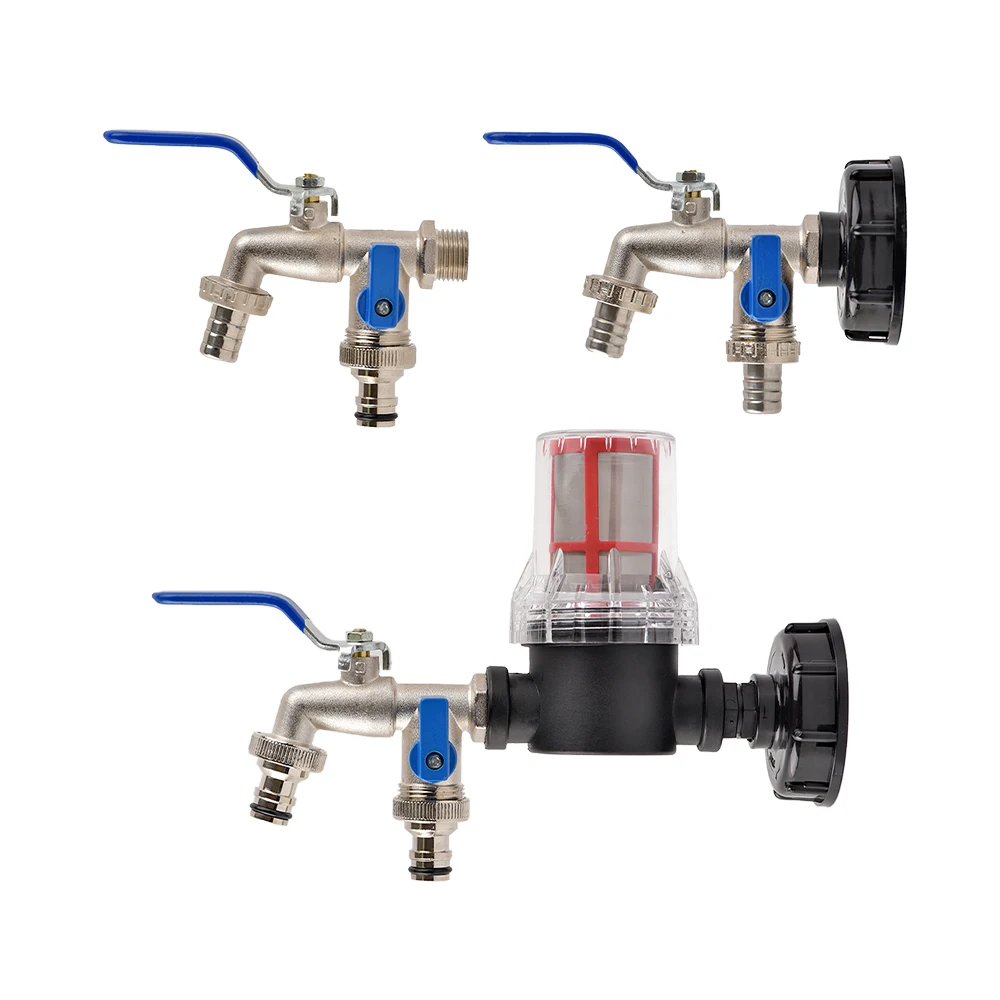 IBC Tank Tap Adapter S60X6 Coarse Thread Garden Quick Connector 2-Way ...