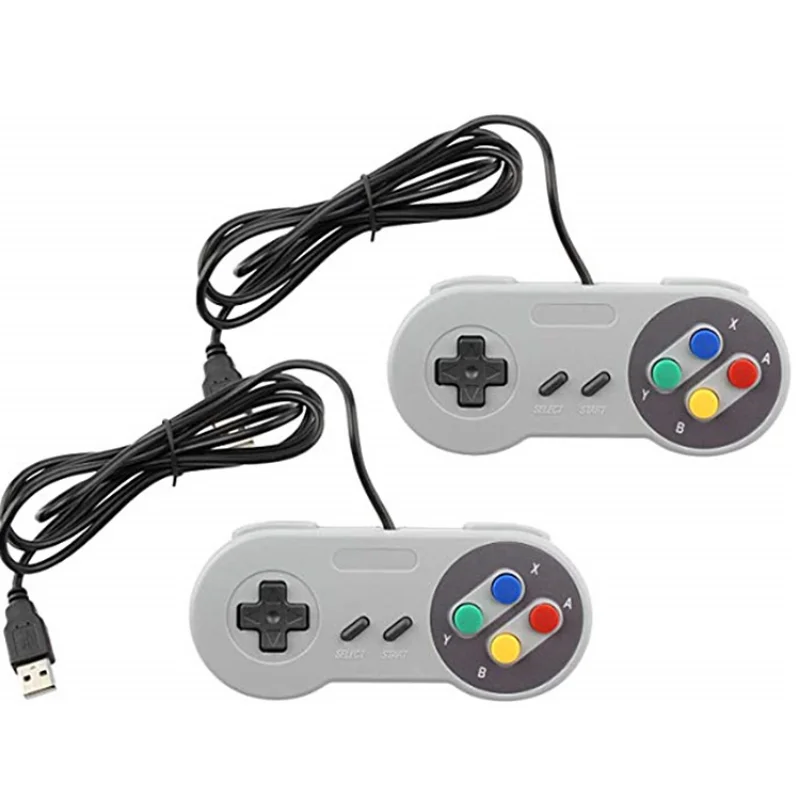 Controlador de juego con cable Snes, controlador de computadora USB ...