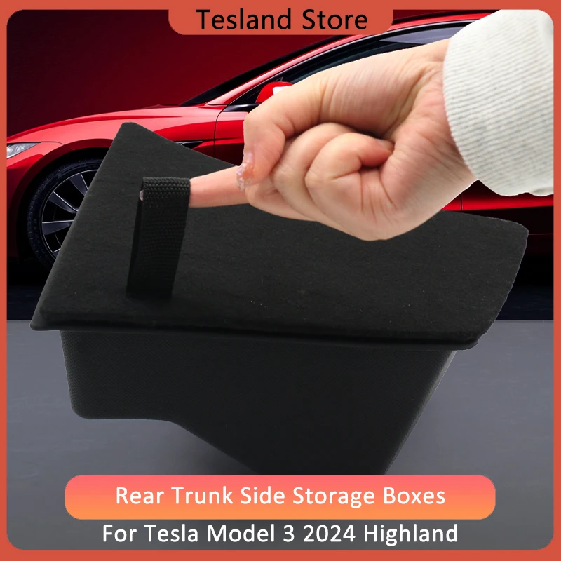 Rear-Trunk-Side-Storage-Box-For-Tesla-Model-3-Highland-Lids-Organizer ...