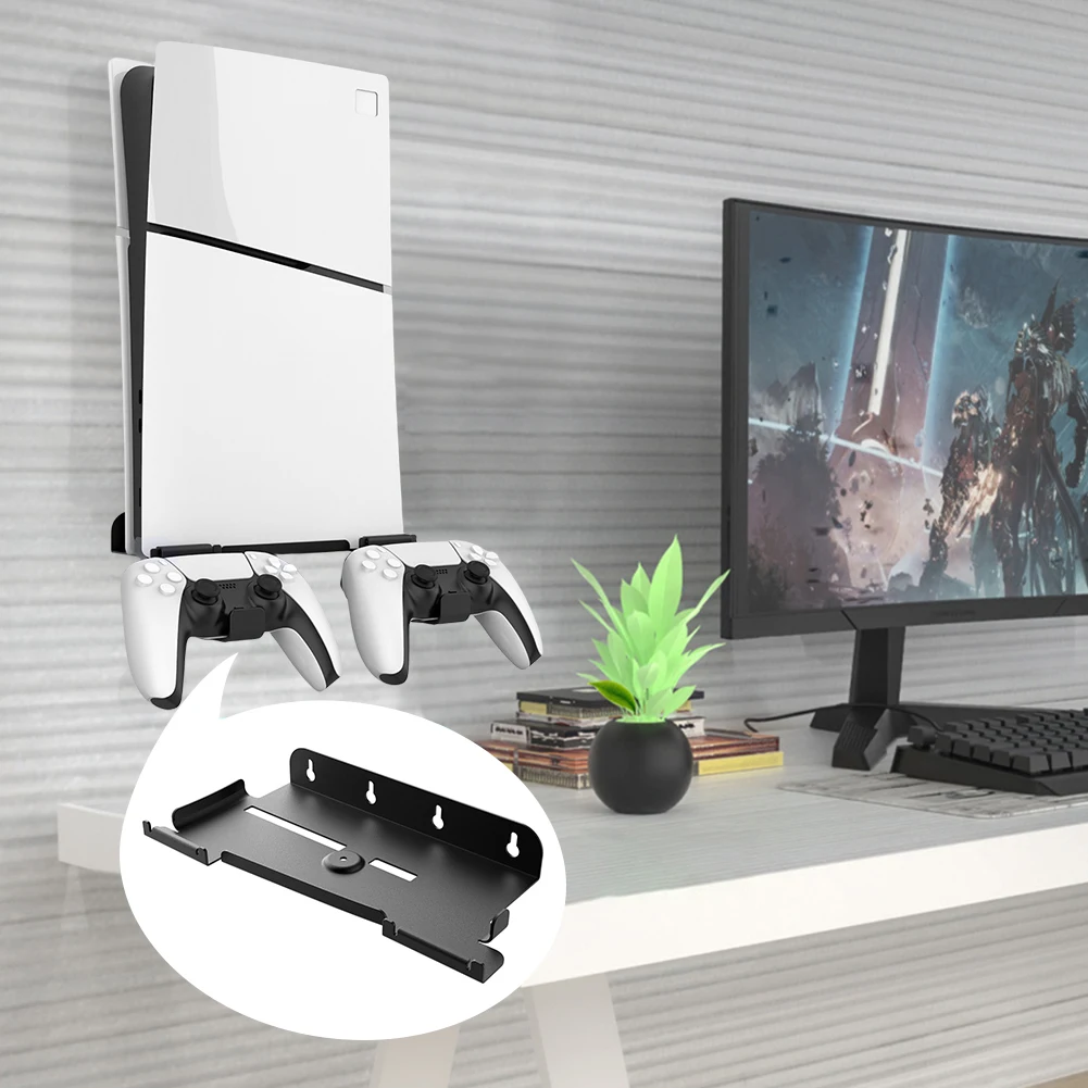 Wall-Mount-Kit-Game-Console-Base-Stand-Holder-with-Controller-Holder ...
