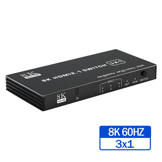 HDMI-compatible 2.1 Switch Splitter 120Hz 5-port 4K 120Hz Splitter ...