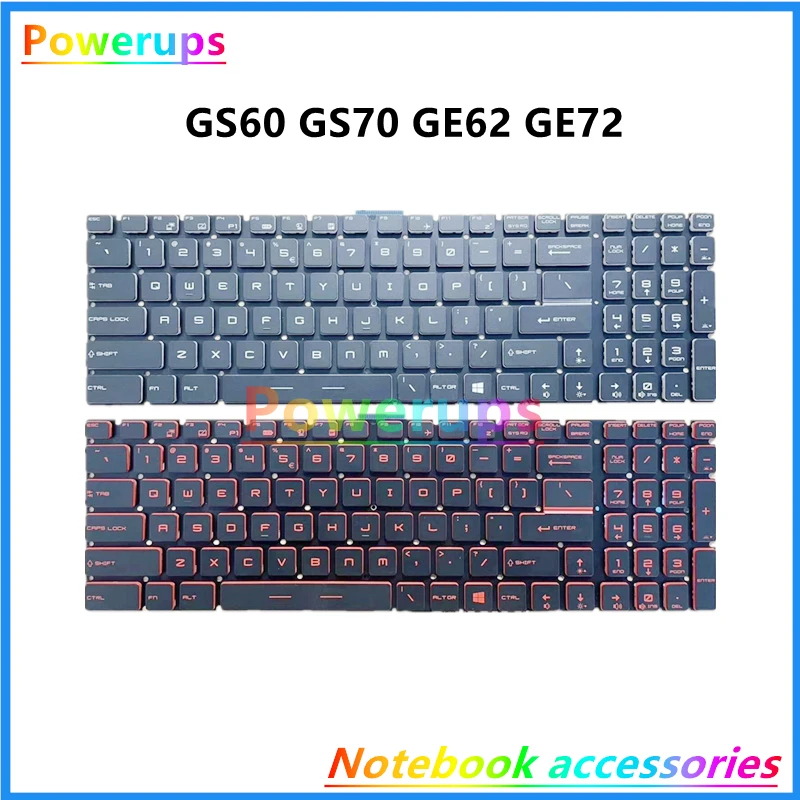 New-Laptop-US-Monochrome-RGB-Backlit-Keyboard-For-MSI-GS60-GS70-GS73 ...