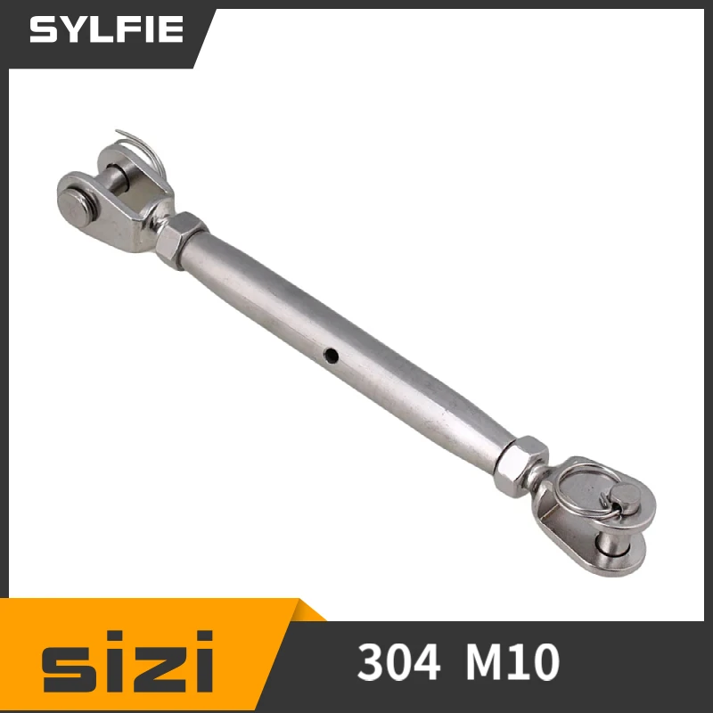 304 Stainless Steel Closed Body M10 Jaw Turnbuckle With Working ...
