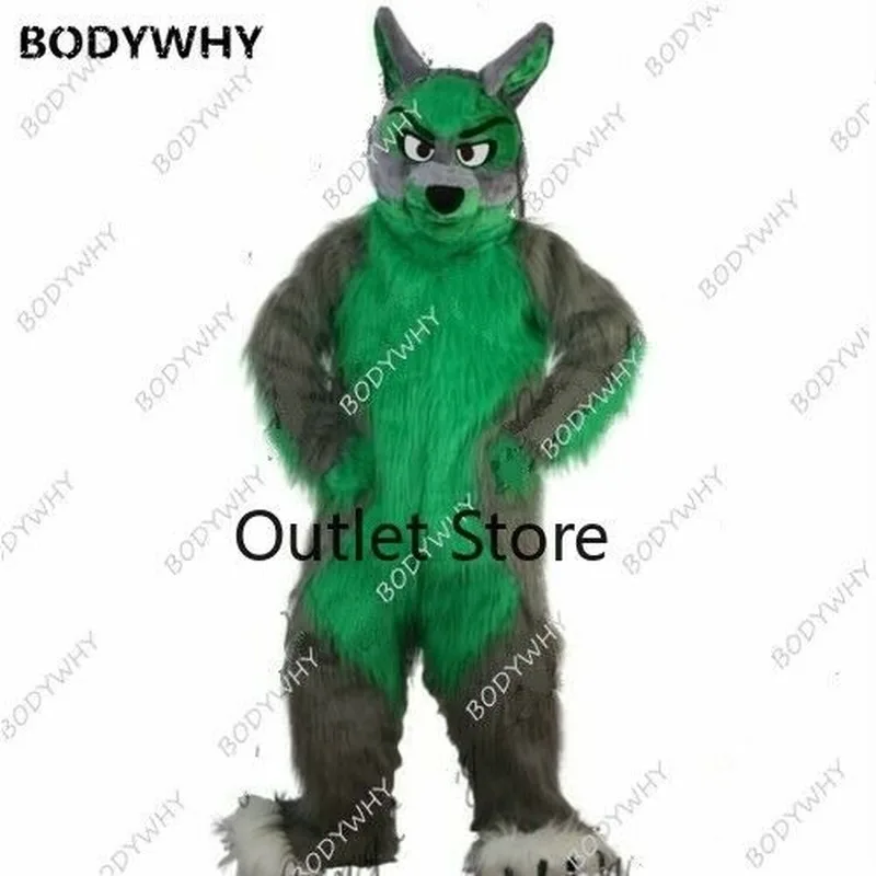 Long-Fur-Wolf-Mascot-Costume-Fursuit-Cosplay-Furry-Suits-Party-Game ...