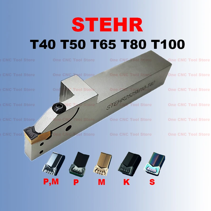 STEHR-25mm-T40-T80-T100-CNC-Grooving-Cutter-Holder-MGEHR-Tool-Bar ...