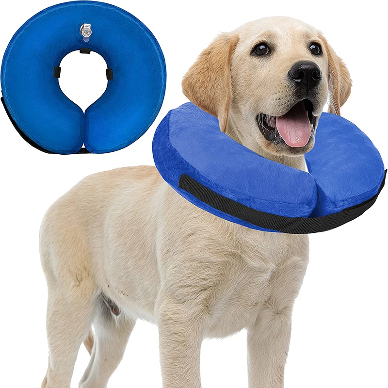 Collar inflable protector para perros y gatos, Collar suave de ...