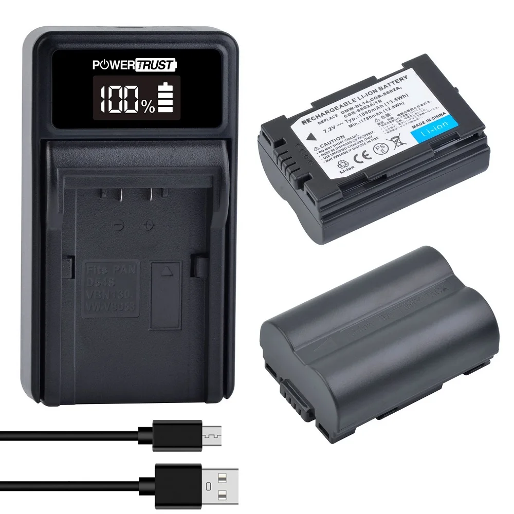 CGR-S602-DMW-BL14-Battery-USB-Charger-for-Panasonic-Lumix-DMC-L1-DMC ...