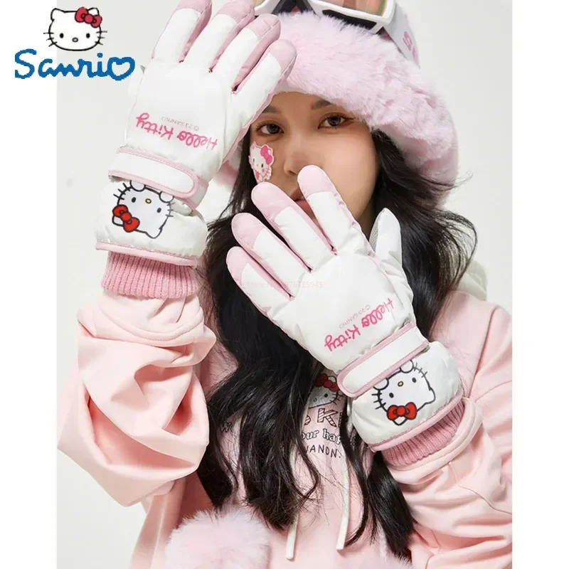 Cartoon-Sanrio-Hello-Kitty-Ski-Riding-Kawaii-Girls-Outdoor-Warm-Glove ...