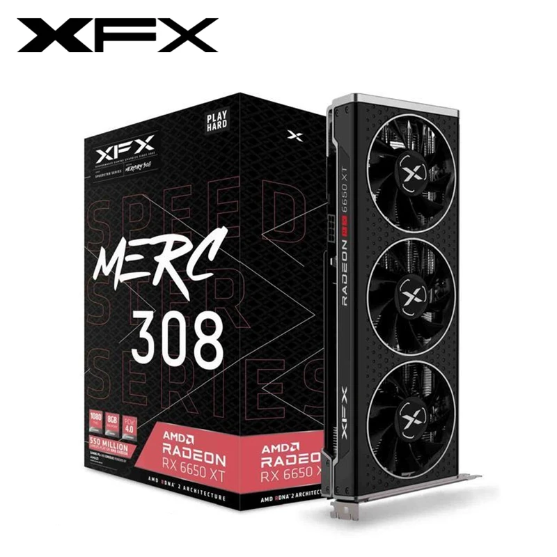 XFX RX 6600XT 6650XT 8GB GPU 6650 6600 XT PC Graphics Cards AMD Radeon ...