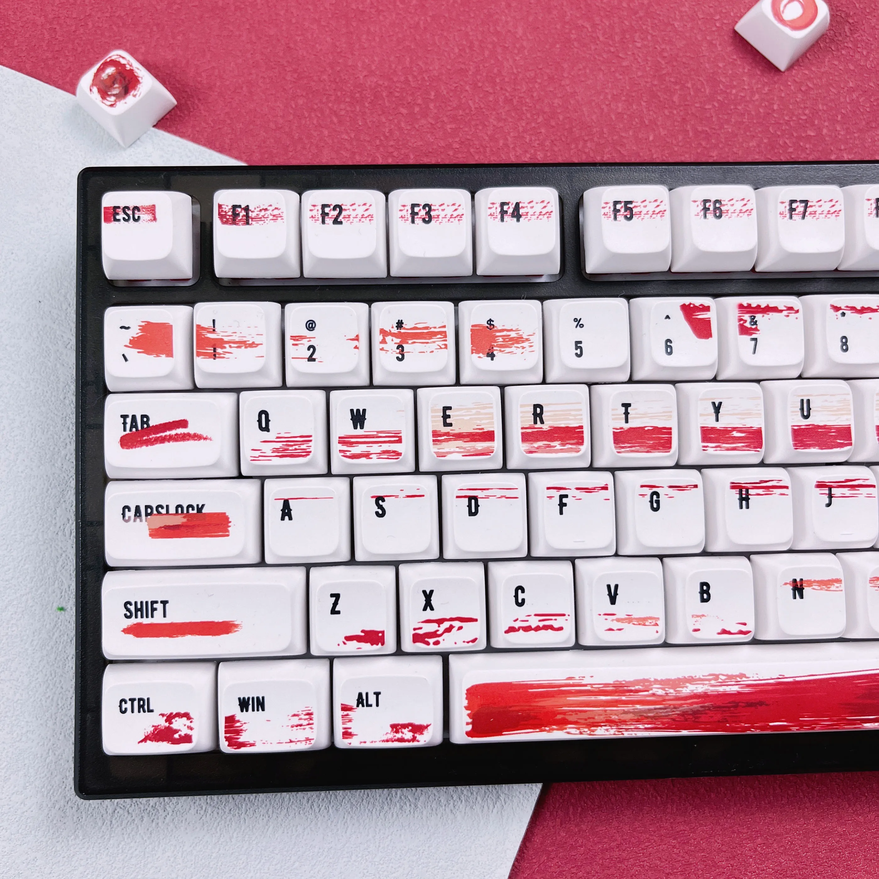 126-Keys-Set-Chinese-style-cinnabar-red-keycaps-PBT-Keycaps-XDA-Profile ...