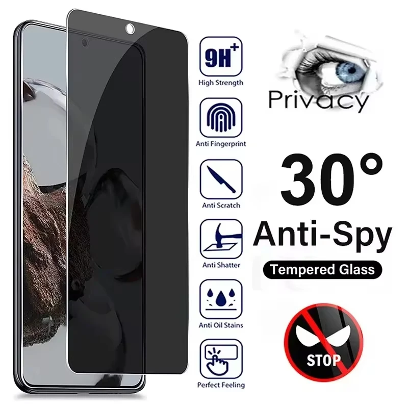 Privacy-Screen-Protectors-For-Redmi-Note-13-5G-Anti-spy-Glass-For ...