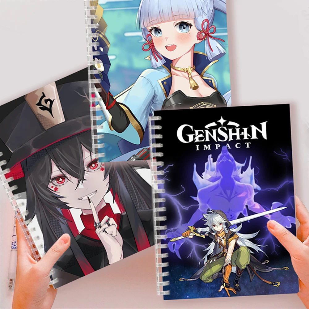 A5-Spiral-Notebook-Note-Book-Genshin-Impact-Characters-Lnazuma-Ganyu-Keqing-HU-TAO-Xiao-Kazuha ...