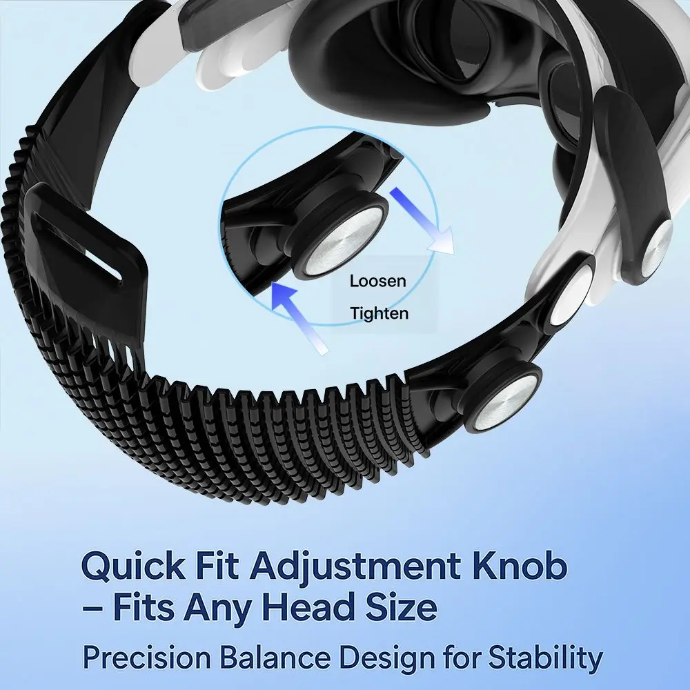 Upgraded Adjustable VR Headbands Breathable Soft Silicone Fixed Support ...