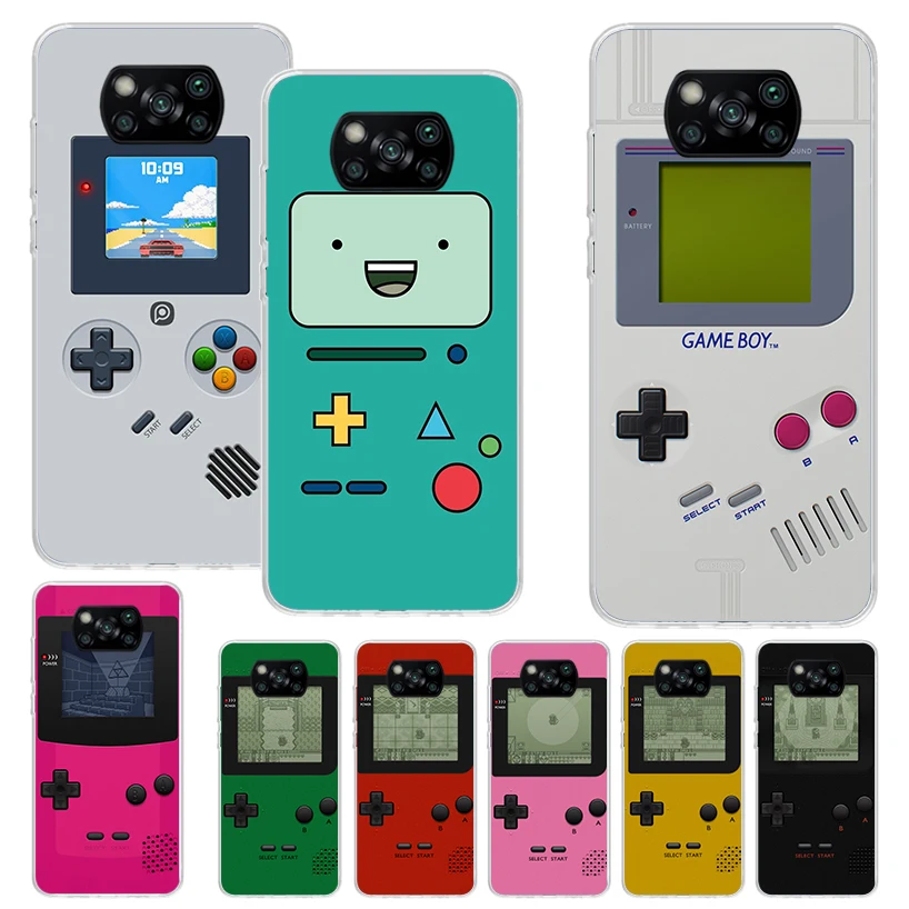 Funda blanda con estampado de juego Gameboy para Xiaomi Poco X3 X4 NFC ...