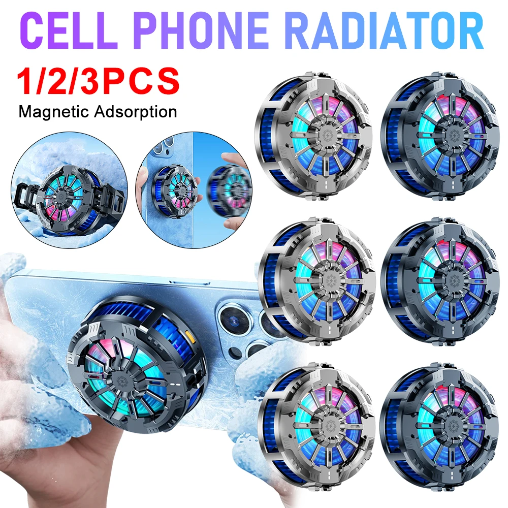 1-3PCS-Magnetic-Adsorption-Cell-Phone-Cooler-Mobile-Phone-Gaming-Cooler ...