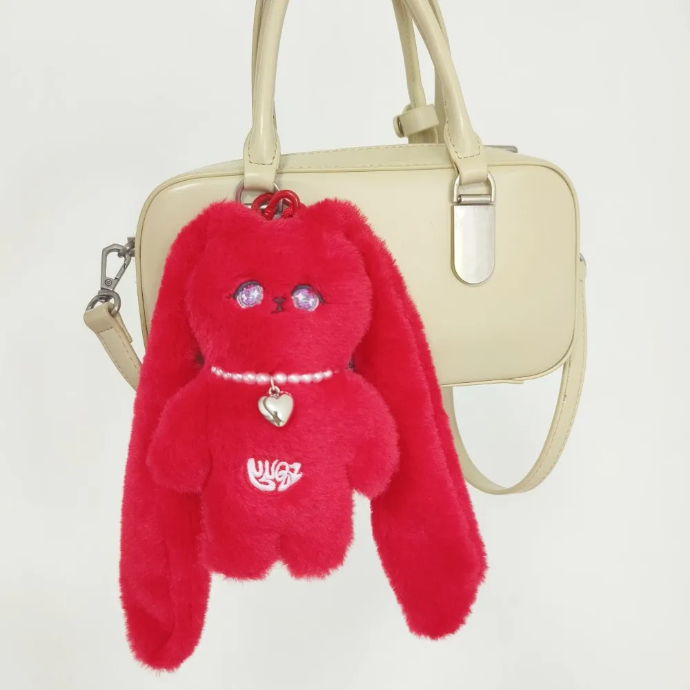 16cm YUQI GIDLE Red Rabbit Plush Keychain Stuffed Animal Keyring ...