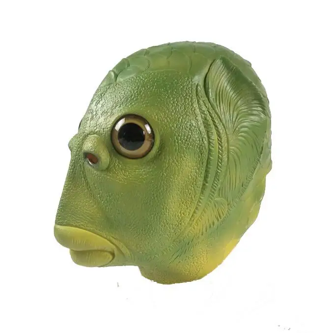 Scary-Mask-Halloween-Party-Latex-Cute-Masquerade-Rubber-Golden-Fish ...
