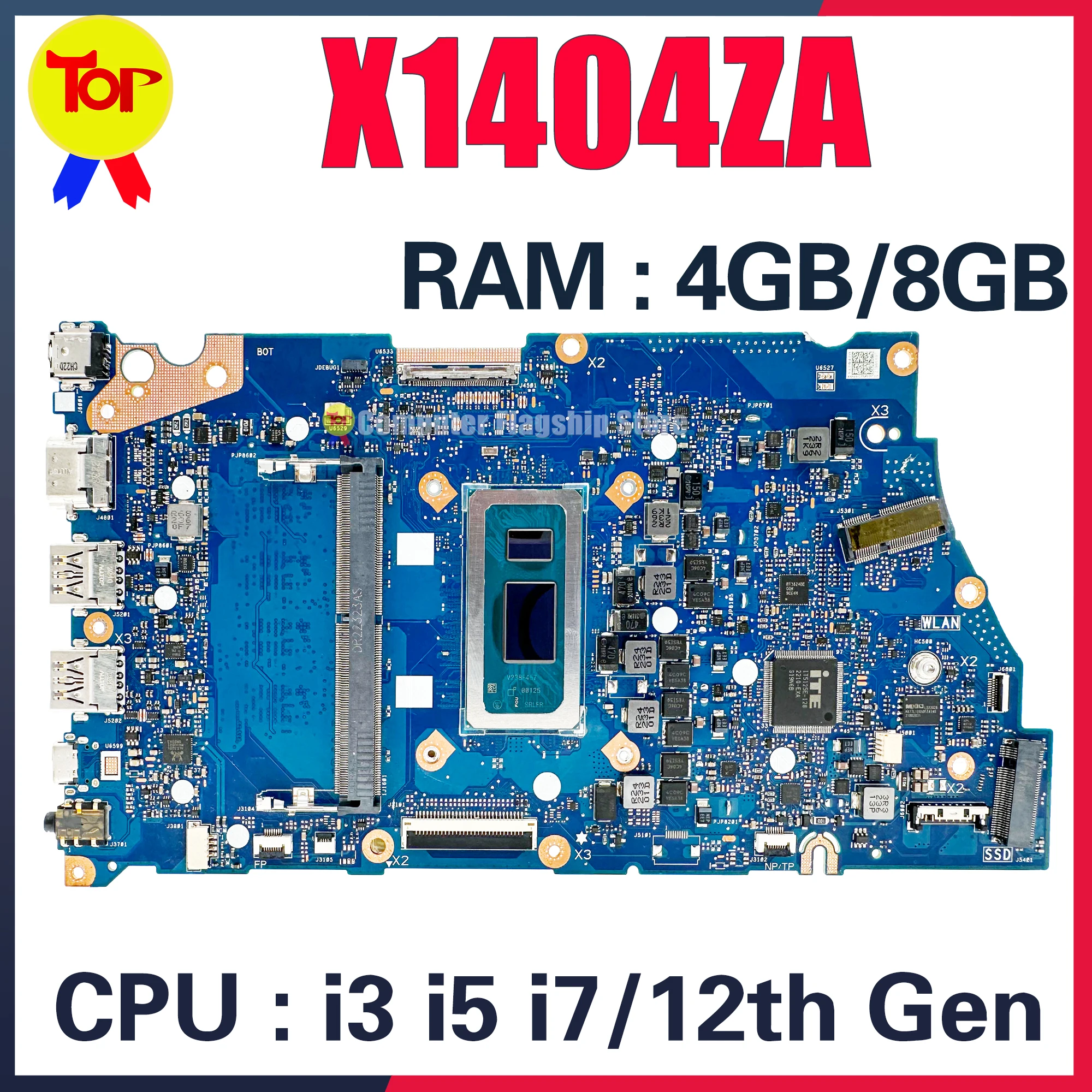 X1404ZA Mainboard For ASUS X1704ZA X1504ZA X1404VA X1504VA X1704VA ...
