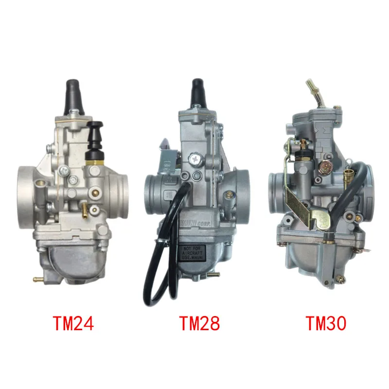 Motorcycle Flat Slide Spigot Carburetor Carb For Mikuni TM24 TM28 TM30 ...
