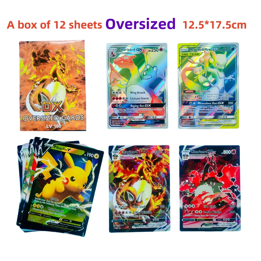 NEW-Oversized-Pokemon-12Pcs-Jumbo-Letters-Cards-Vmax-V-GX-Arceus ...