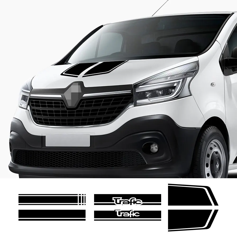 Car-Hood-Stickers-For-Renault-Trafic-3-2-Camper-Van-Graphics-Stripes ...