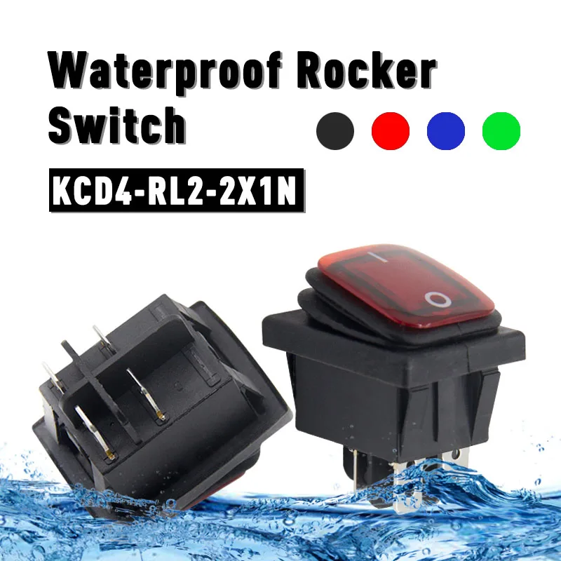 Rocker-Switch-12V-220V-Waterproof-4-Pin-On-Off-250V-4Pin-16A-2-Position ...