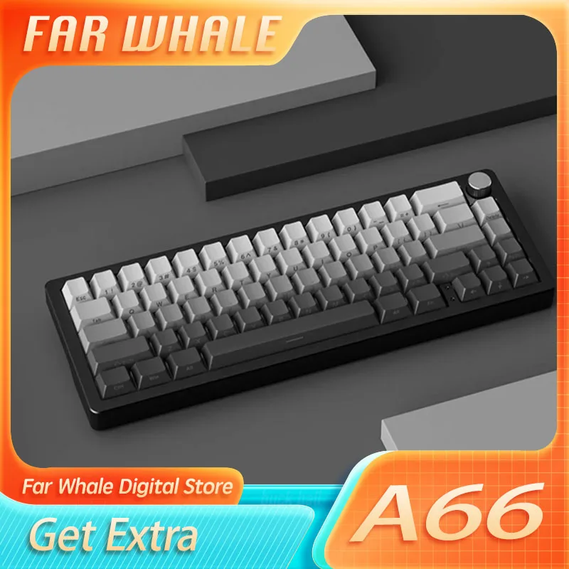 XINMENG-A66-Wireless-Mechanical-Keyboard-Aluminium-Kits-Multifunctional ...