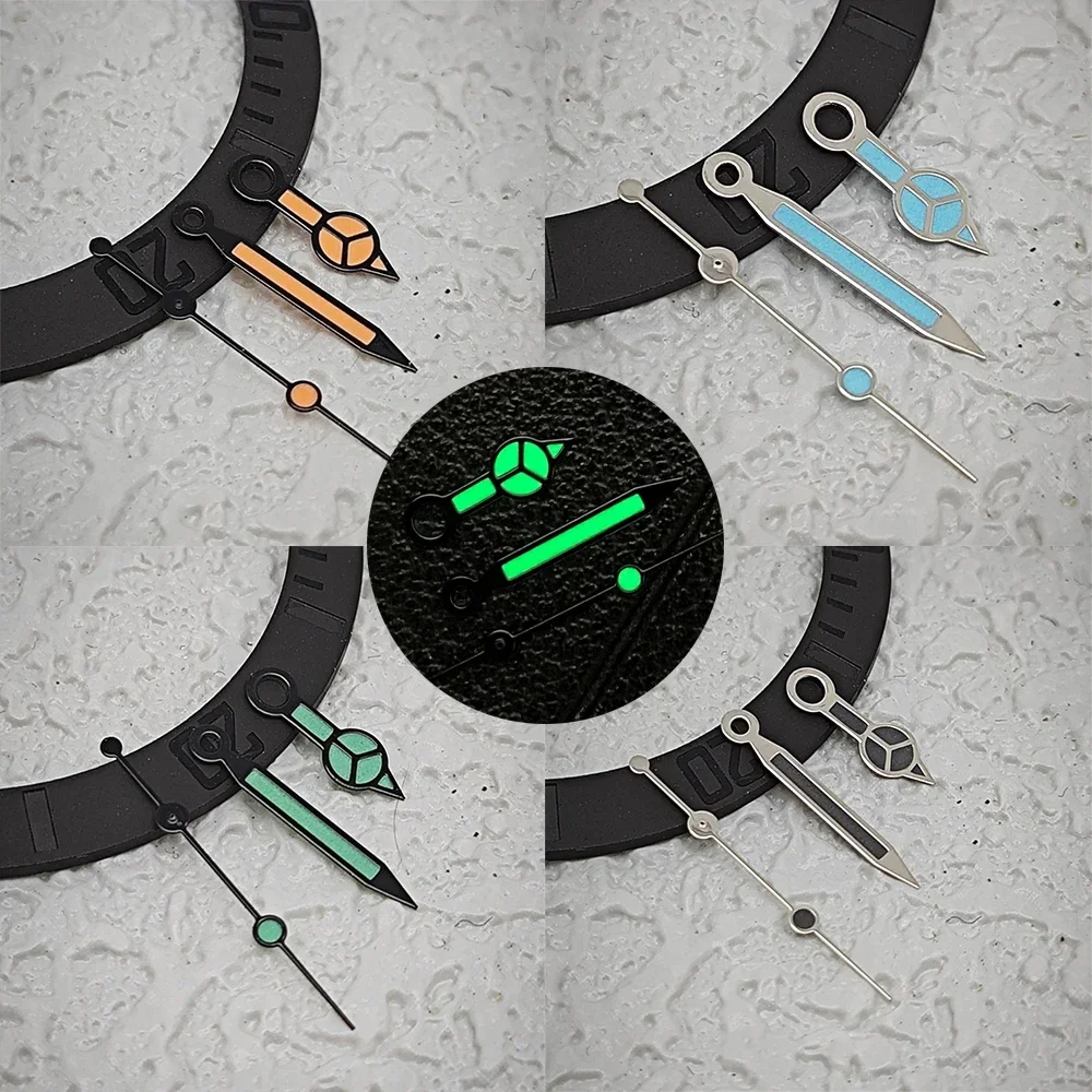 Manecillas-de-reloj-de-buceo-de-Color-NH35-reloj-luminoso-verde-cabeza ...