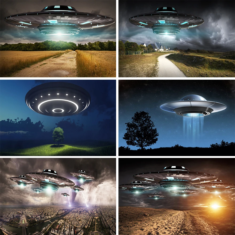 Universum-Raumschiff-Sci-Fi-UFO-Fotografie-Hintergr-nde-Neugeborenen ...