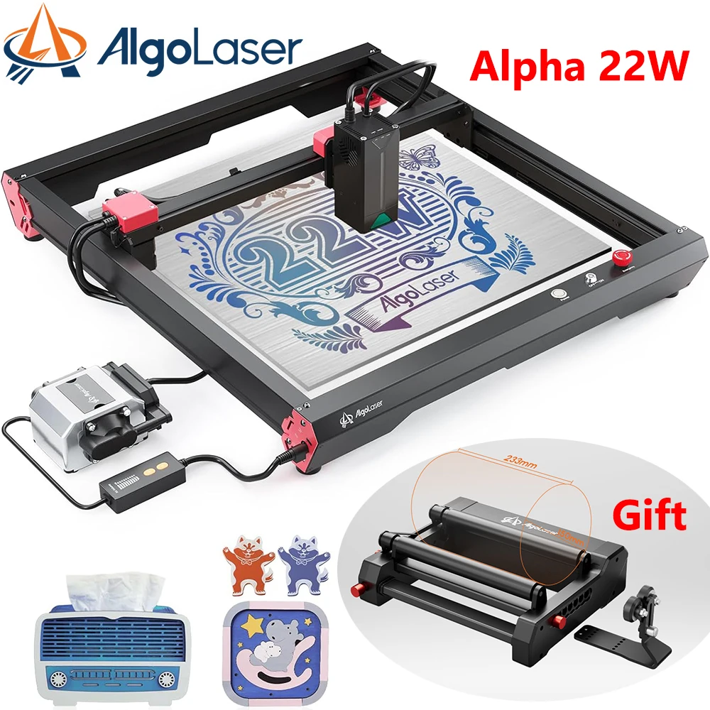 AlgoLaser-Alpha-22W-Laser-Engraver-Cutter-Smart-Air-Pump-APP-Control ...