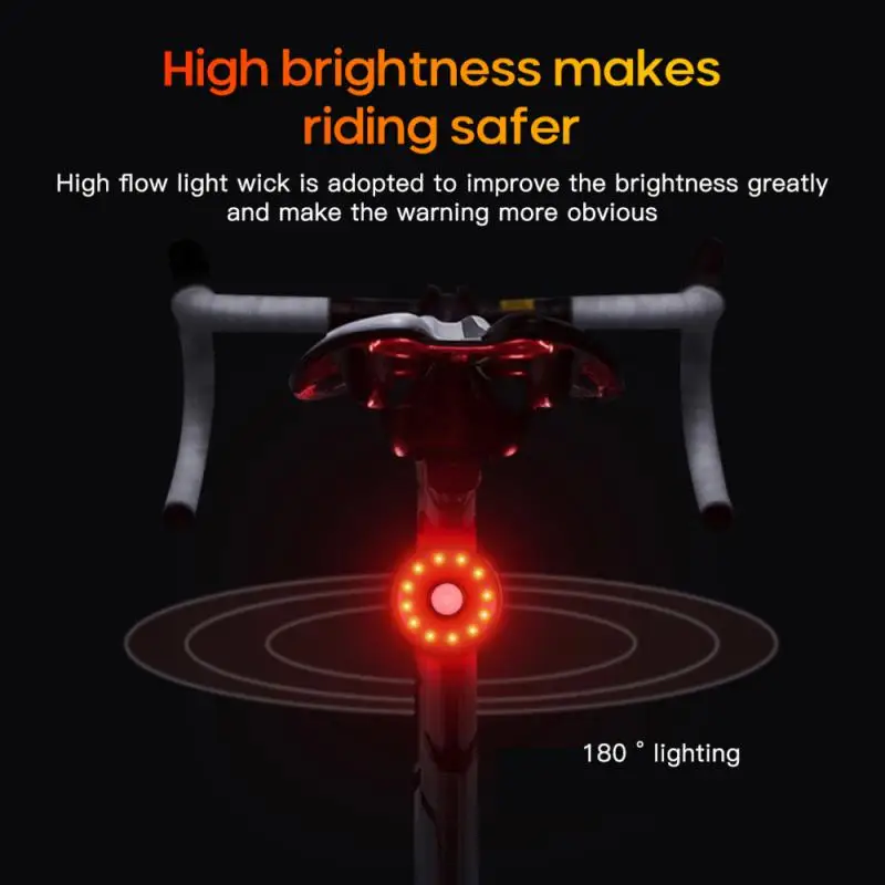 New-Bike-MTB-Light-USB-Chargeable-Waterproof-Rear-Taillight-Flashlight ...