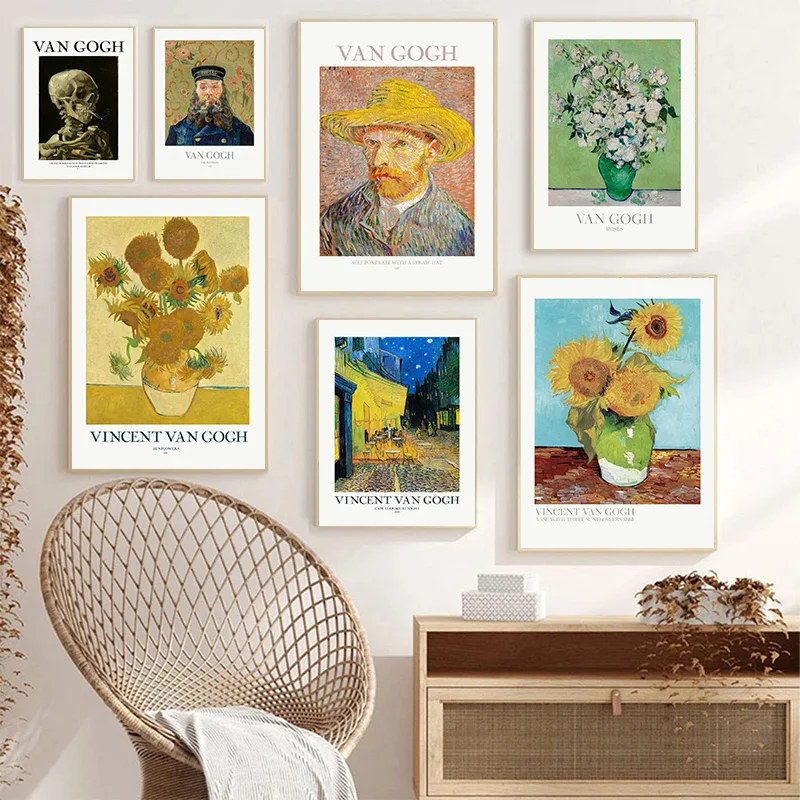 Great-Painter-Vincent-Van-Gogh-Poster-Famous-Canvas-Painting-And-Prints ...