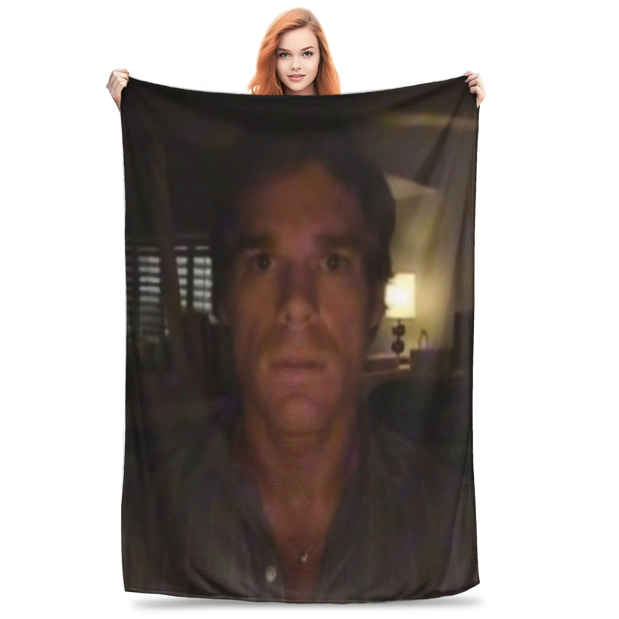 Comfortable Dexter Morgan Stare Blanket Accessories Sofa Decorative ...