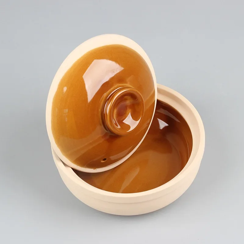 400ml-Unglazed-clay-pot-stew-pot-Congee-stew-home-old-style-coarse ...