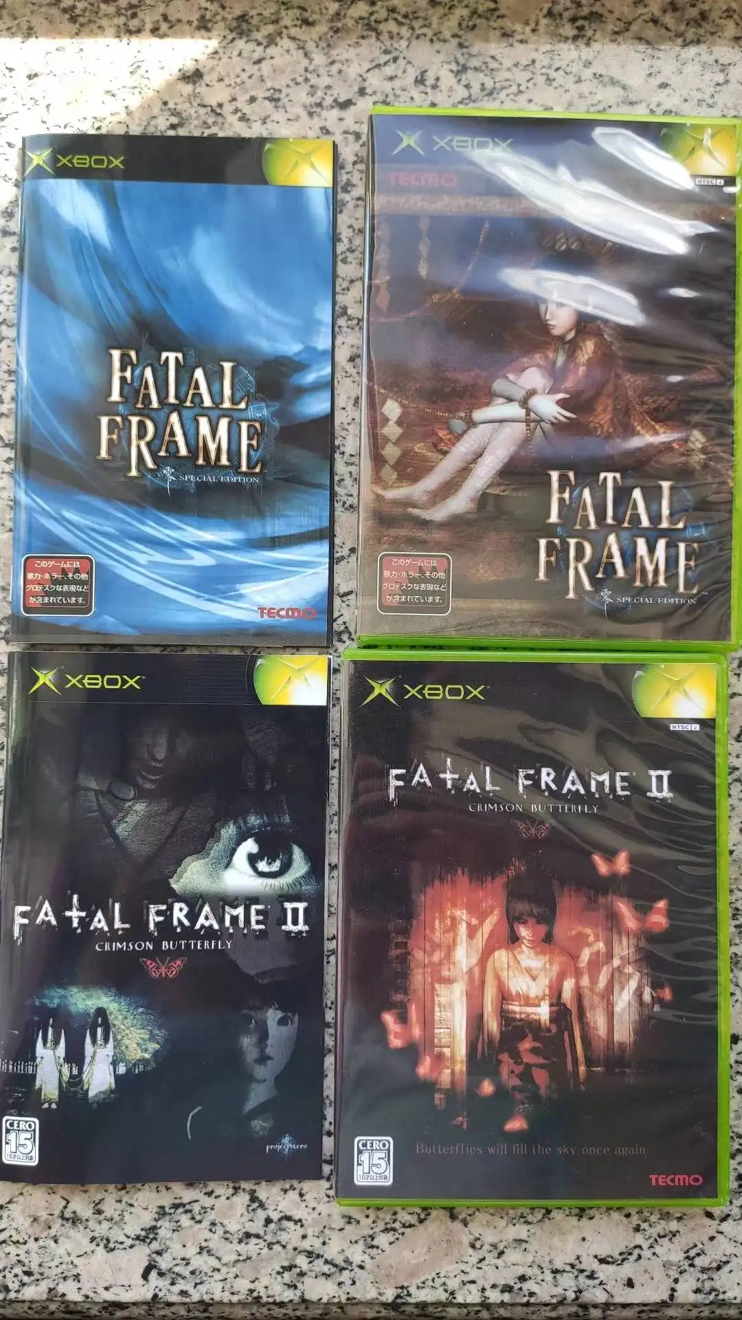 Xbox-Zero-mortal-Frame-Series-con-copia-Manual-disco-de-juego-consola ...