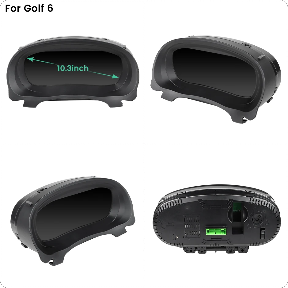 12.5 Inch Digital Dashboard Monitor for Volkswagen Golf 6/7 and Golf ...