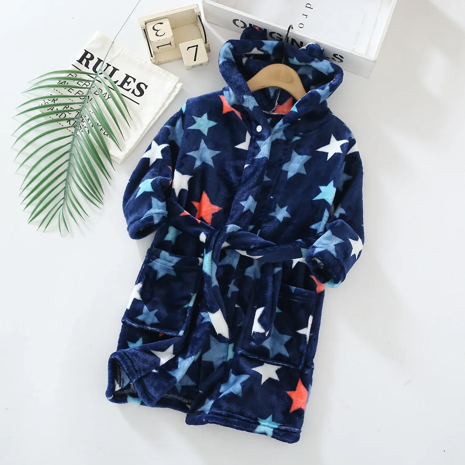 Long-Sleeve-Hooded-Children-s-Bathrobe-Cartoon-Panda-Kids-Robe-Lovely ...