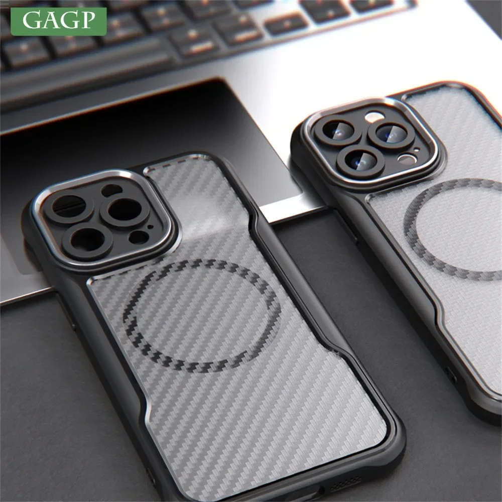Carbon-Fiber-Magsafe-Case-for-iPhone-16-Pro-Max-3in1-Armor-Matte ...