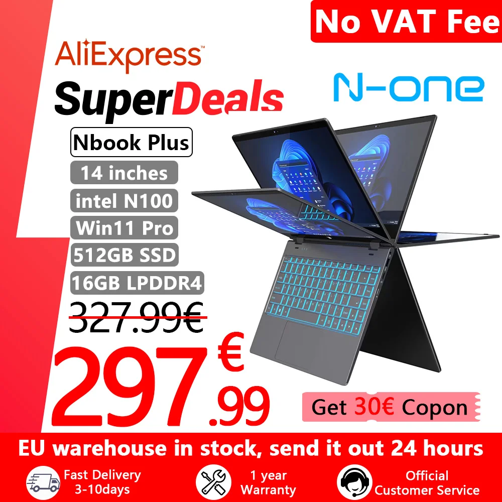 N-ONE-Nbook-Plus-Laptop-da-14-1-pollici-Windows-11-Pro-Touch-Screen ...