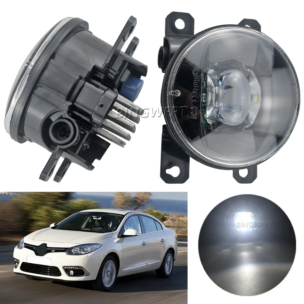 LED Fog Lights For Renault Fluence L30 Saloon 2010 2011 2012 2013 2014 ...