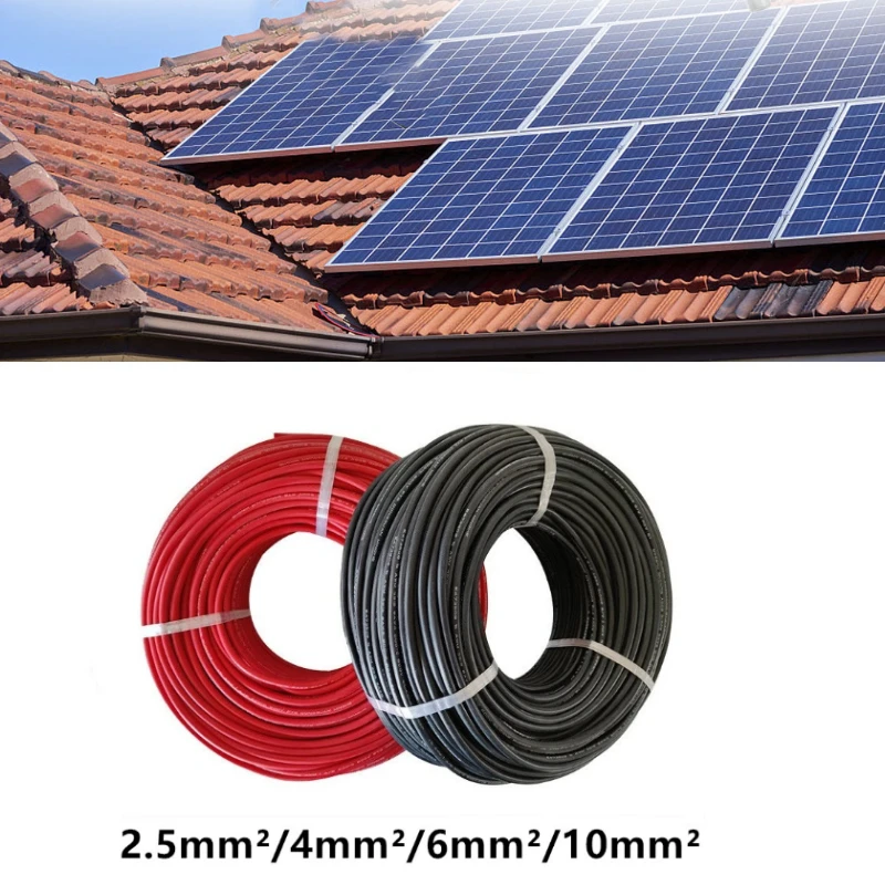 Red-Black-Solar-Cable-Photovoltaic-Wire-1500V-2-5-4-6-10mm2-Cable ...