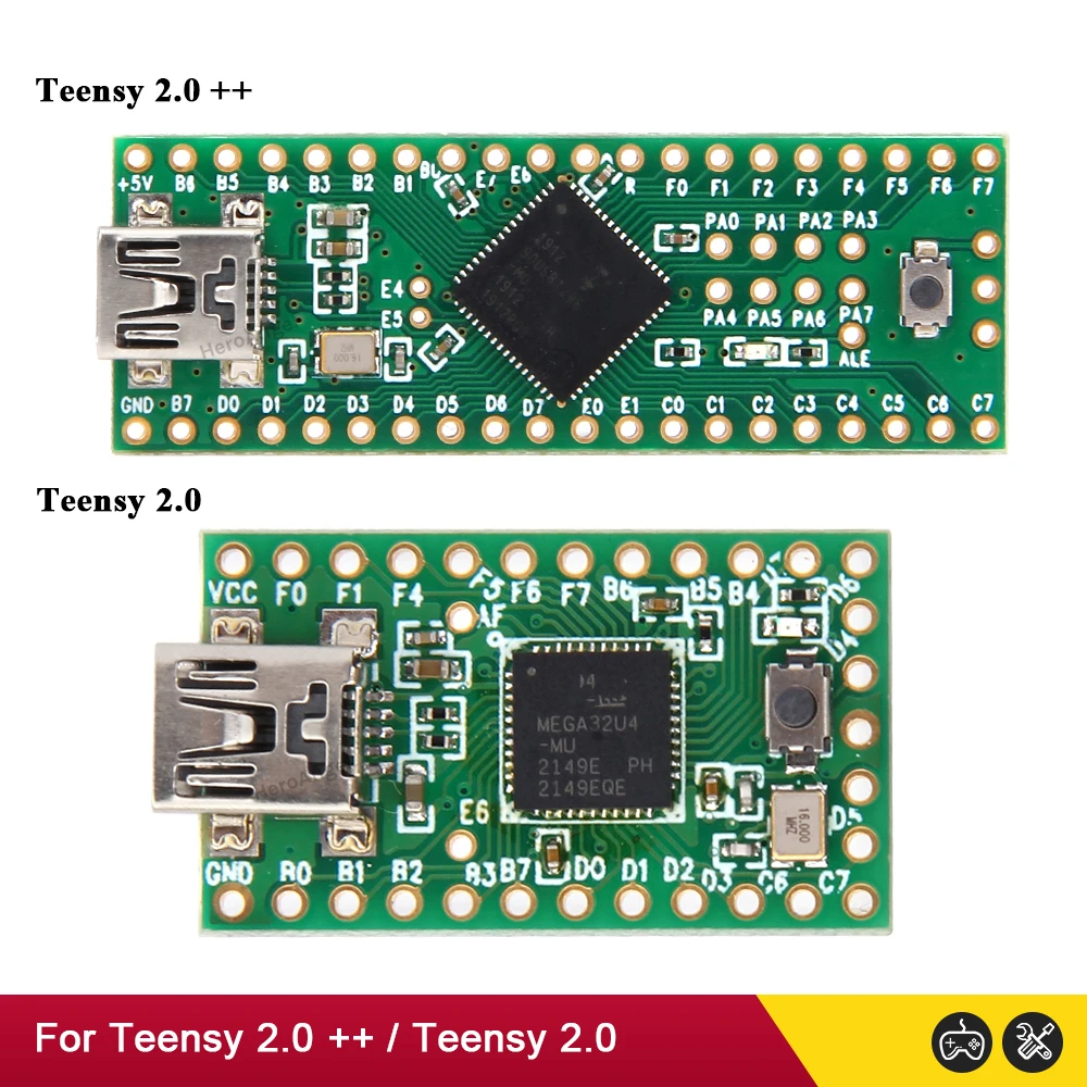 NEW Teensy 2.0++ USB AVR Development Board ISP U Disk Keyboard Mouse Experimental Board ...