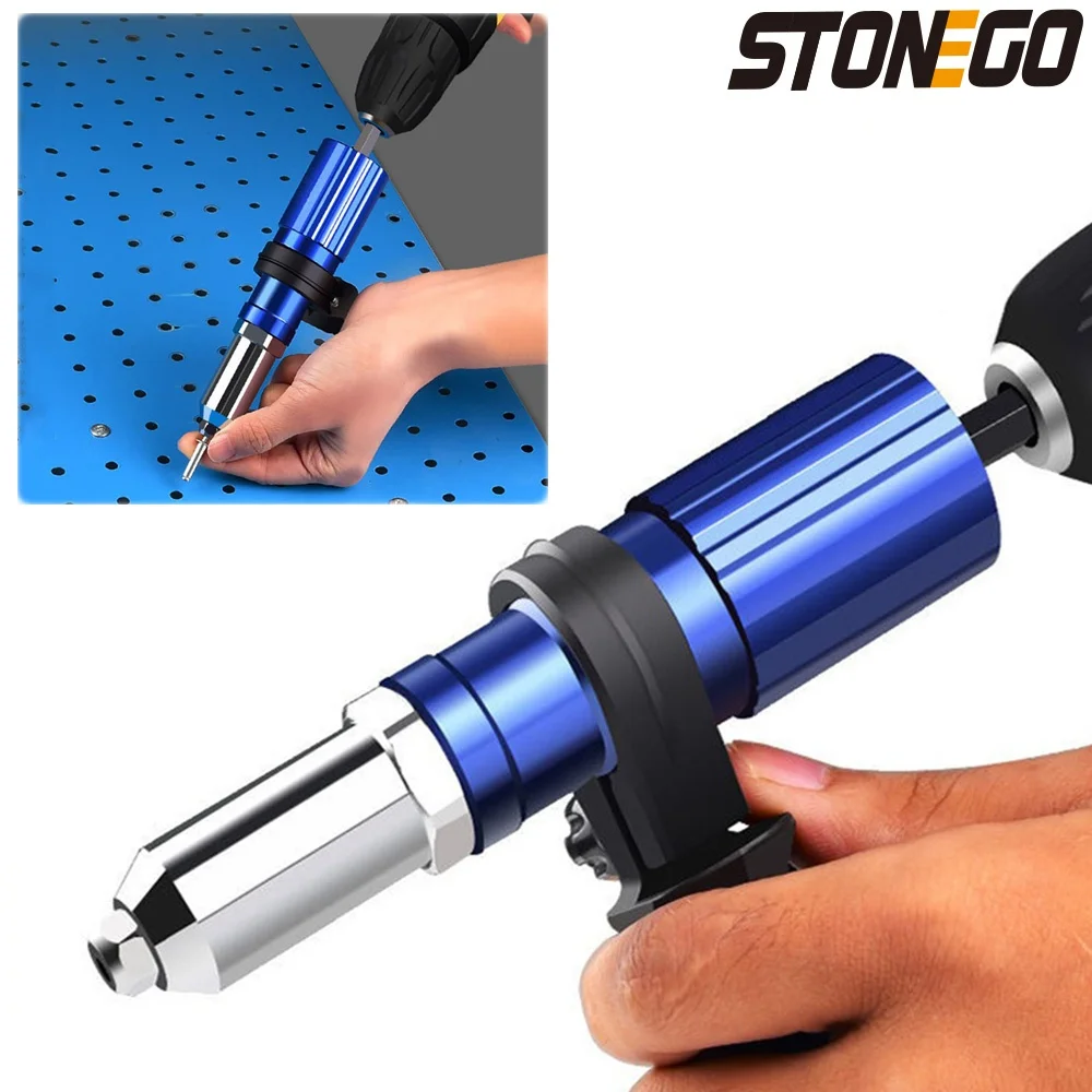 STONEGO-Electric-Rivet-Gun-Adapter-2-4mm-4-8mm-Rivet-Nut-Gun-Drill ...