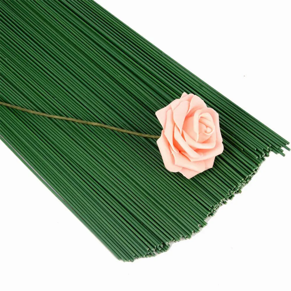 10-20-30pcs-Diameter-2mm-Dark-Green-Paper-Wrapped-Floral-Stem-Wire-16 ...