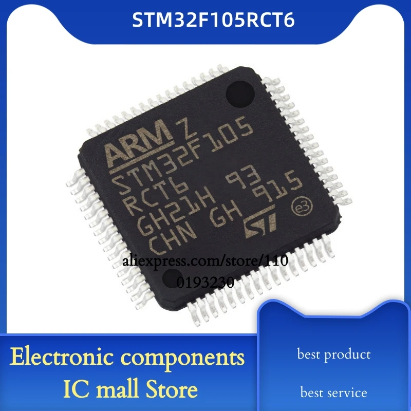 5PCS-LOT-STM32F105RCT6-STM32F105-IC-MCU-32BIT-256KB-FLASH-64LQFP-In ...