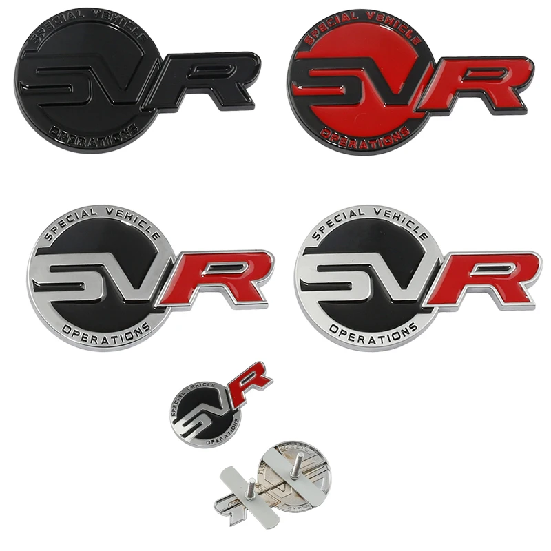 3d-Metal-Black-Logo-SVR-Emblem-Car-Trunk-Decal-Front-Grill-Badge-For ...