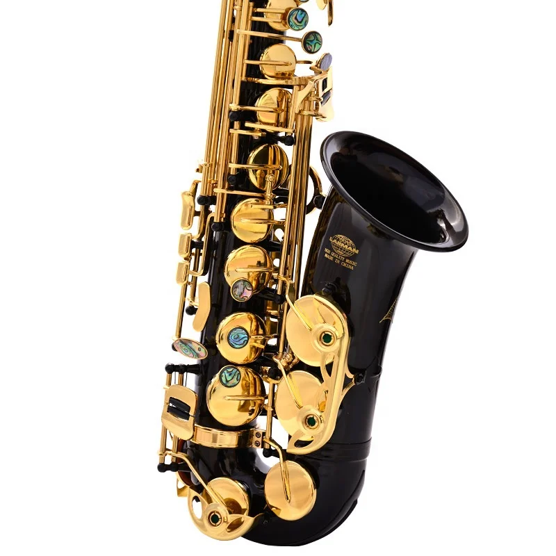 Black-Gold-Lacquer-Brass-Alto-Instrument-S-20-Professional-Eb-Colorful ...