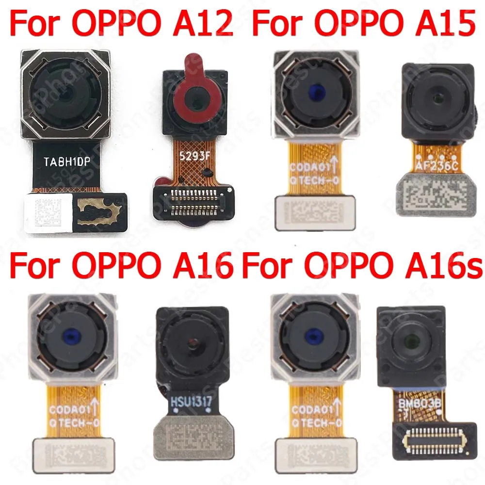 Front Backside Big Camera For OPPO A12 A15 A16 A16s Selfie Back View ...